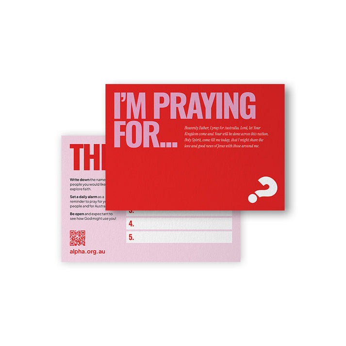 Alpha Prayer Cards – Alpha Store