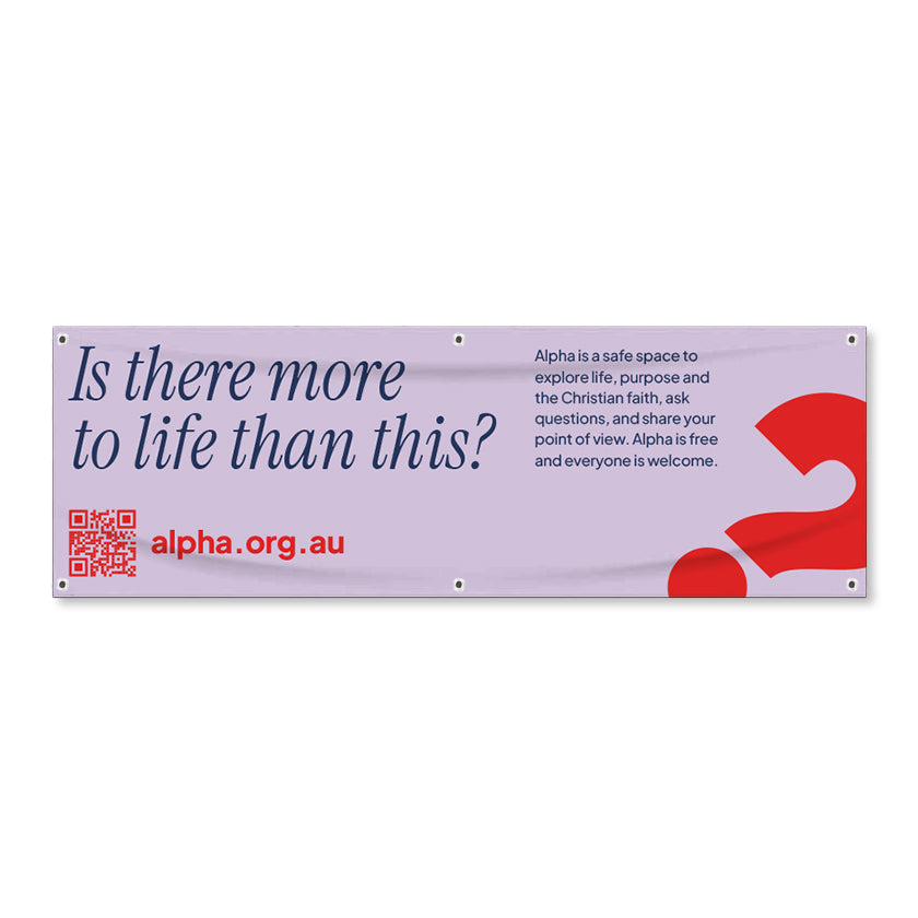 Alpha Australia Vinyl Banner – Alpha Store