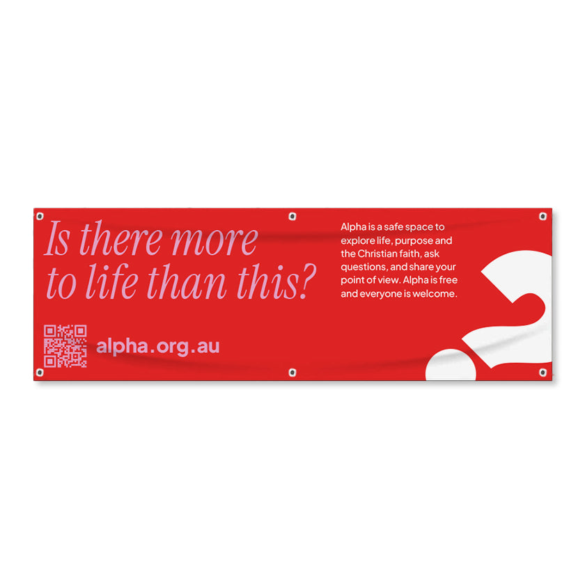 Alpha Australia Vinyl Banner – Alpha Store