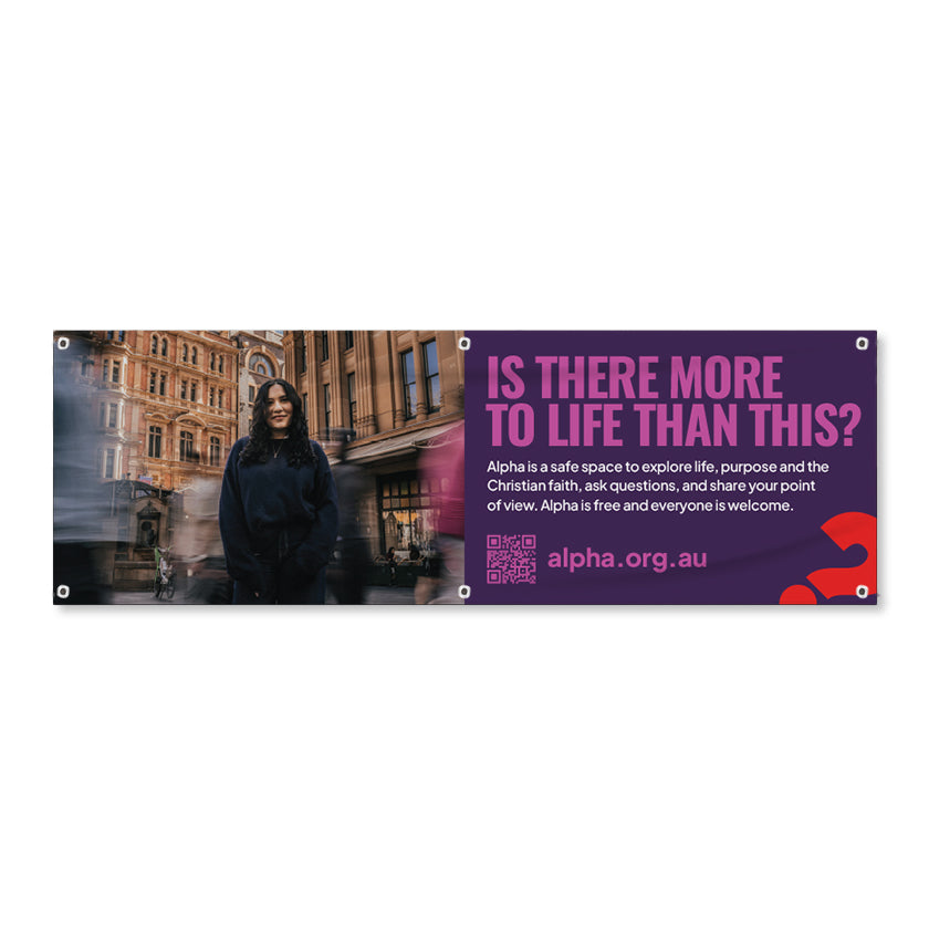Alpha Australia Vinyl Banner – Alpha Store